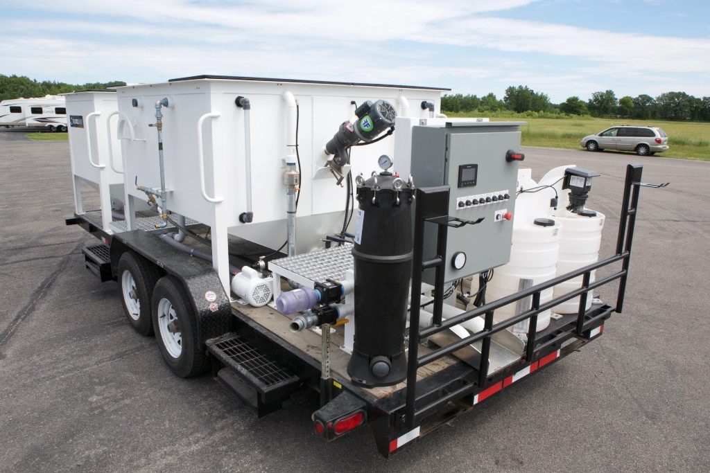 20' Tailer Mount Slurry Processing Station - Extraction, Dewatering, pH Adjustment, Reclaim ...